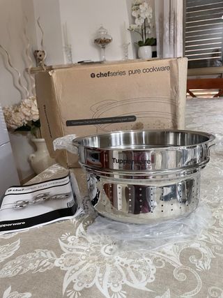 Inserto scolapasta Tupperware in acciaio da 26 cm