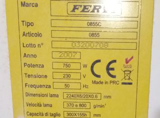 Sega a nastro per legno Fervi usata per  1 mese