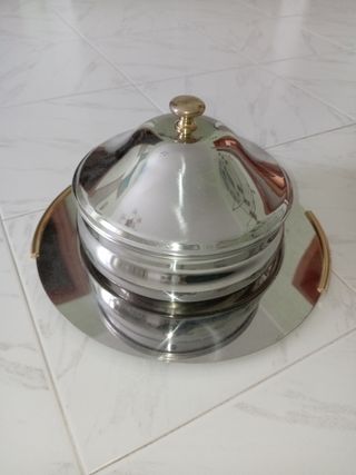 Centro tavola in acciaio!