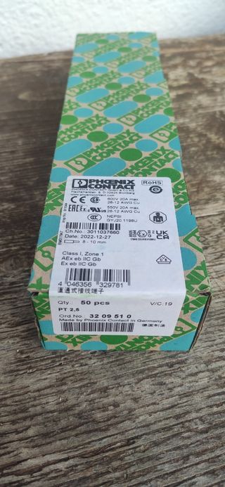 Phoenix contact 32 09 51 0 scatola 50 pezzi nuova
