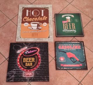 Gruppo 4 quadri birra
