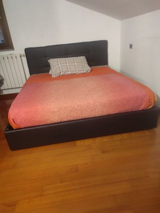 letto nero una piazza e mezzo