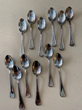 12 cucchiaini in argento