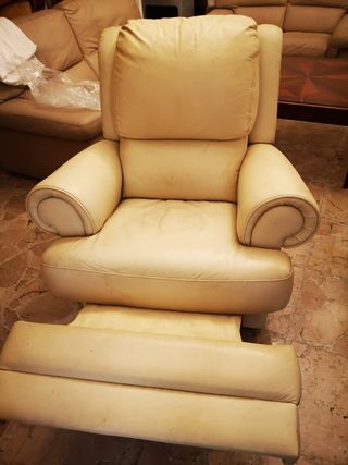 Poltrona in pelle allungabile