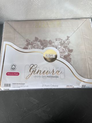 lenzuola matrimoniale completo della linea irge