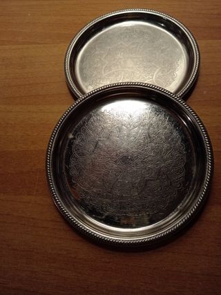 2 Sottobicchieri in acciaio inox