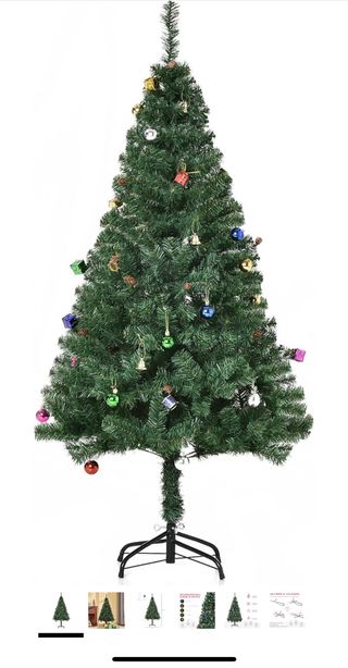 albero natale h 150 homcom
