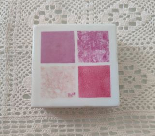 Scatolina ceramica portagioie portacaramelle rosa