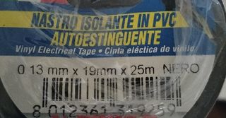 30 rotoli Nastro isolante 19 mm 25 MT