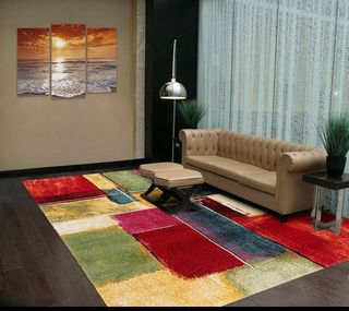 Tappeto multicolore