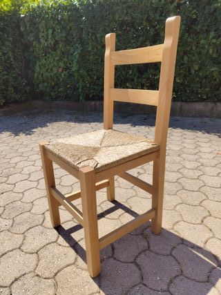 Sedie 42 x 42 x h 98 in legno chiaro