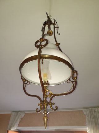 Lampadario a gas elettrificato funzionante