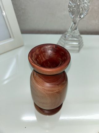 vaso artigianale in legno