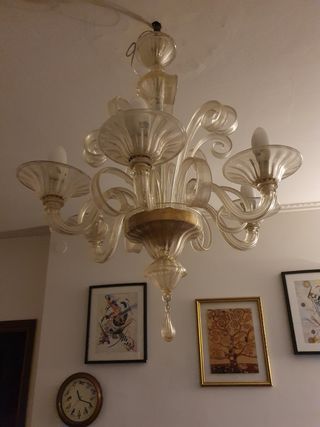 lampadario Murano 6 luci