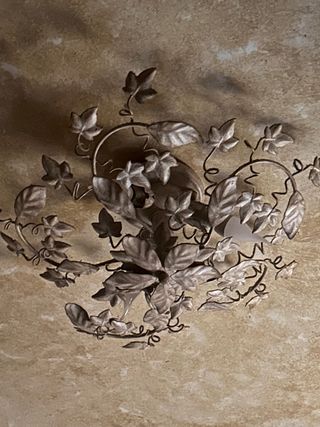 2 lampadari in farro battuto fatto a mano