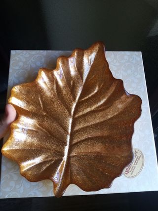 Svuotatasche foglia autunno,vetro