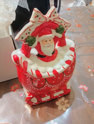 Porta dolcetti di ceramica Natale