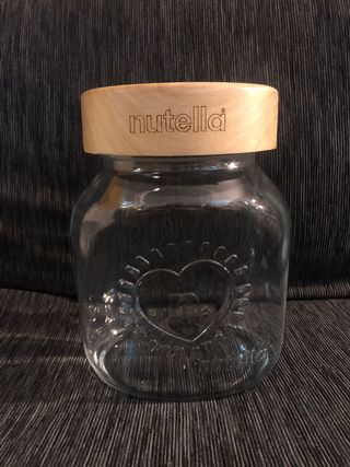 Biscottiera Nutella nuova con sovratappo lavagna