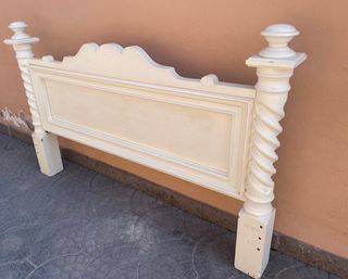 Testiera letto in legno shabby chic