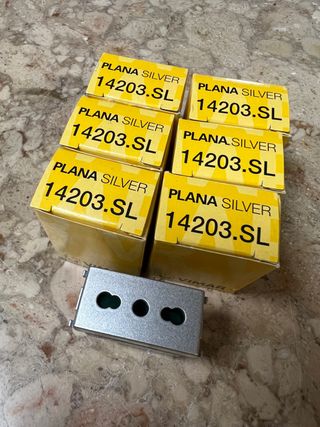 PRESA BIPASSO 16A Vimar Plana Silver