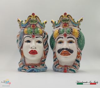 Ceramica di Caltagirone "Teste di Moro"