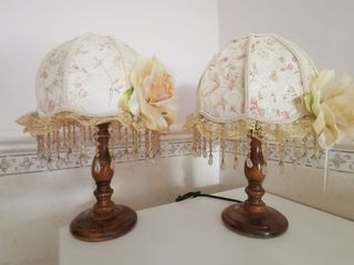 Abat jour, coppia  lampade da tavolo