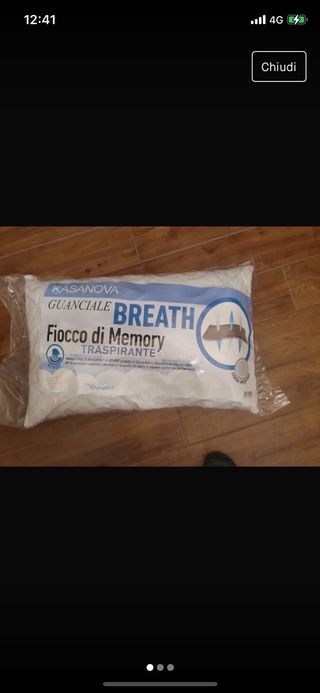 Guanciale imbottitura con fiocchi di memory