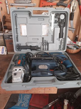 Valigia con trapano, flex e vibratore
