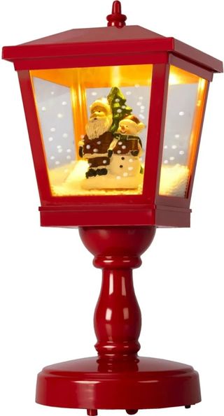 Lanterna Natalizia Babbo Natale Luci Led