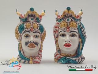Ceramica di Caltagirone "Teste di Moro"