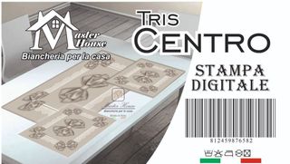 Tris Centro stampa digitale Fiocco🎀