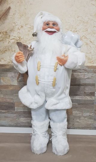 Babbo natale bianco 60cm