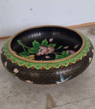 Ciotola in smalto Cloisonnè Cinese