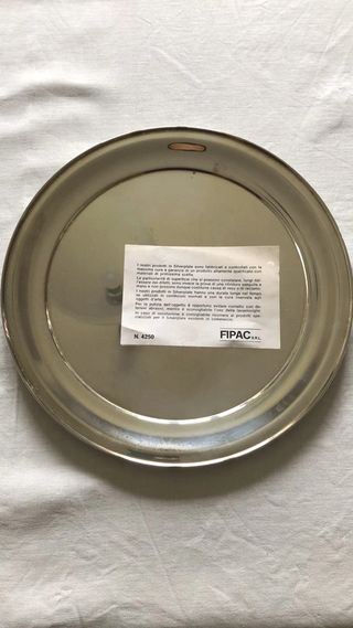 Piatto silverplate diametro 28 cm 400Gr
