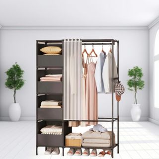 appendiabiti armadio stand 3 in 1 in metallo