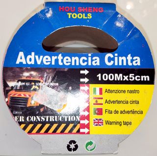 Nastro di sicurezza bianco e rosso 100mx5cm