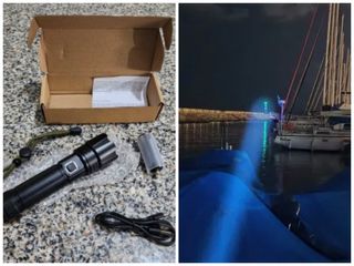 Torcia LED 300 W - Ricaricabile