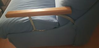 divano letto ,due posti con rete interna