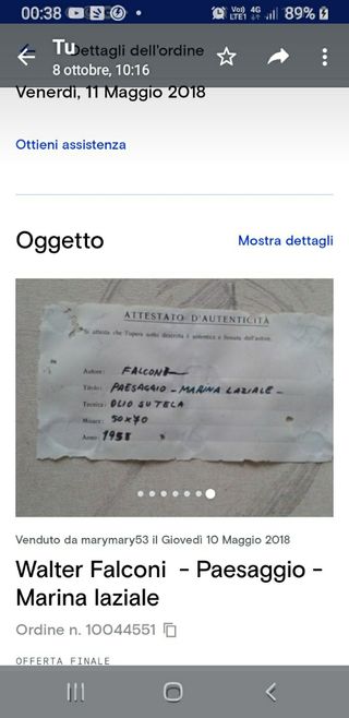 Quadro dipinto ad olio