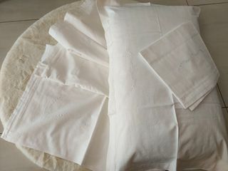 Lenzuola di puro lino matrimoniale bianco Antico