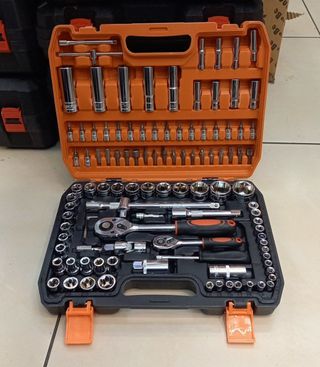 KIT ATTREZZI 108 PEZZI CHIAVI BUSSOLA IN VALIGETTA