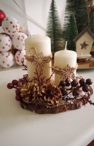 Centrotavola con candele