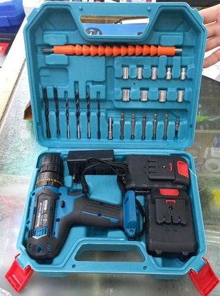Trapano avvitatore a doppia batteria litio 18V 2Ah