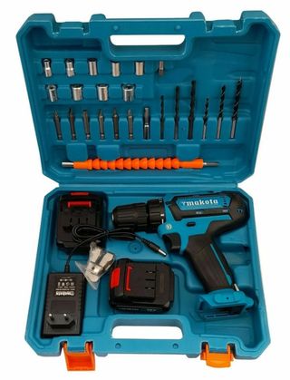 Trapano avvitatore a doppia batteria litio 18V 2Ah