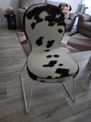 Sedia muccata vera pelle design