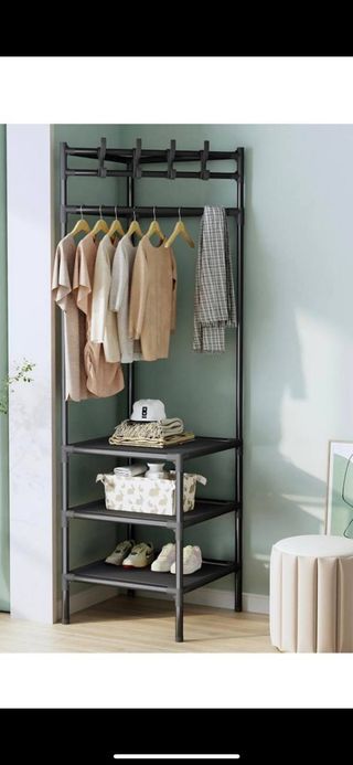 appendiabiti  scarpiera angolare in acciaio arredo