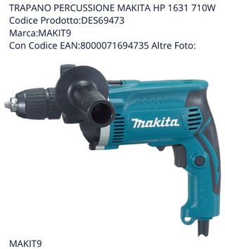 Trapano a percussione Makita HP1631 710w
