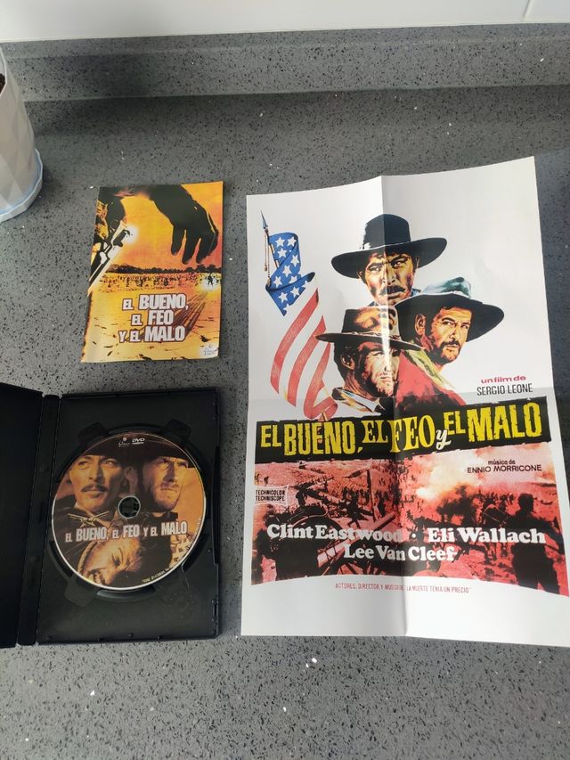 DVD El Bueno, El Feo y El Malo de segunda mano por 7 EUR en Fuenlabrada en WALLAPOP