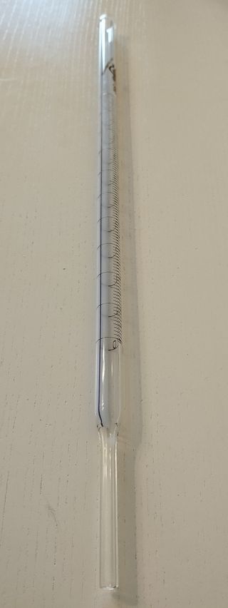 Buretta graduata 10ml 0.1ml senza rubinetto