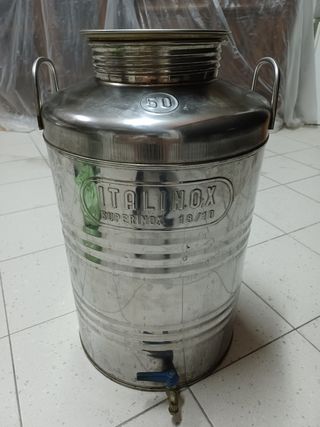 Bidone 50L olio con rubinetto